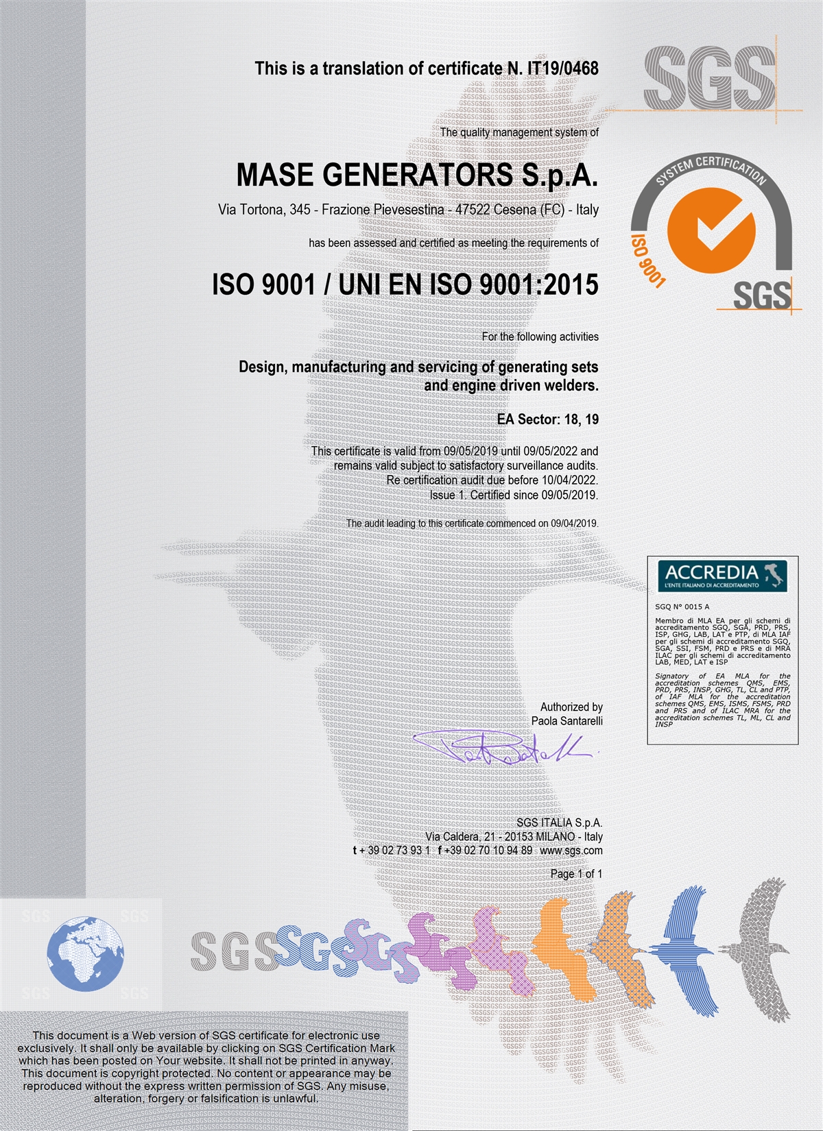 Get to know us - Mase Generators